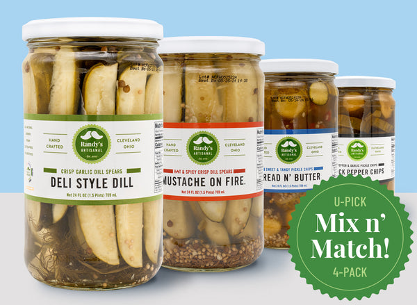 Pickle Sample Pack - 4 Jars of Pickles - Buy Pickles Online – Randy's ...